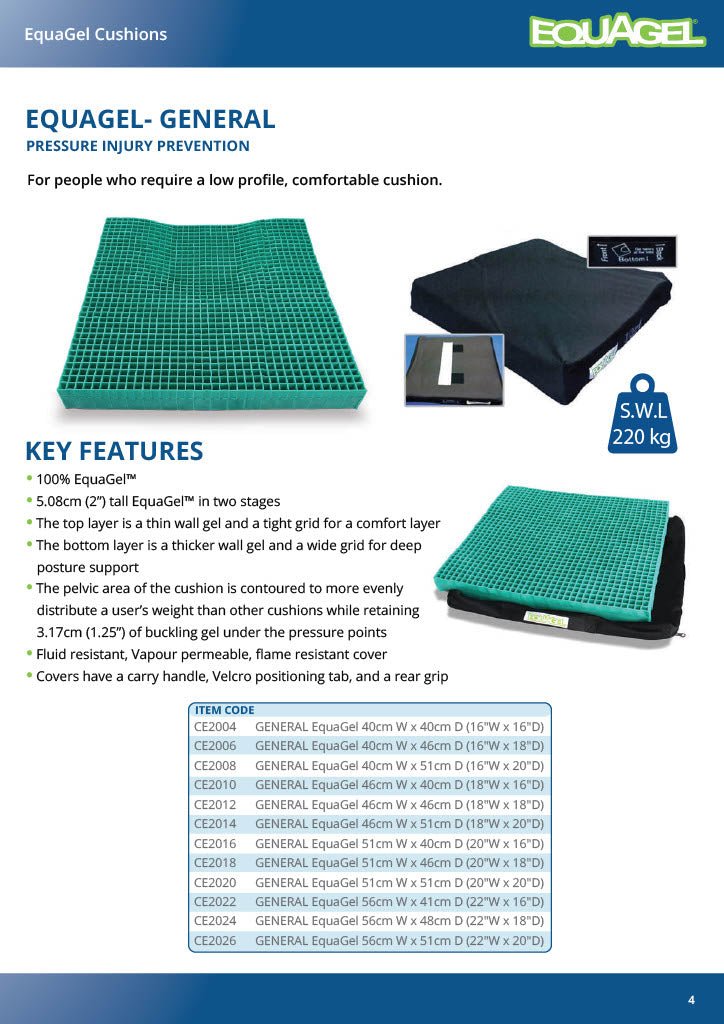 EquaGel cushion – Bettacare Mobility | Walking Aids, Wheelchairs & Home ...
